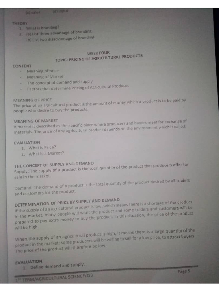 Agricultural Science Notes | PDF