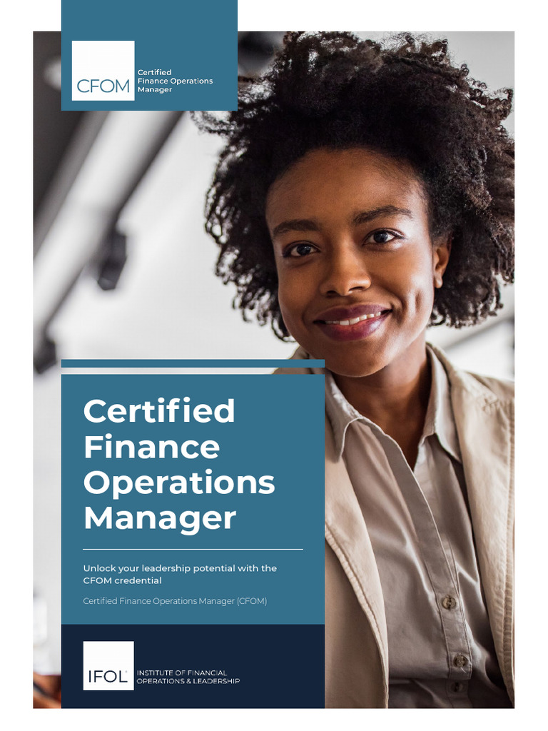 Certified Finance Operations Manager Guide | PDF | Professional ...