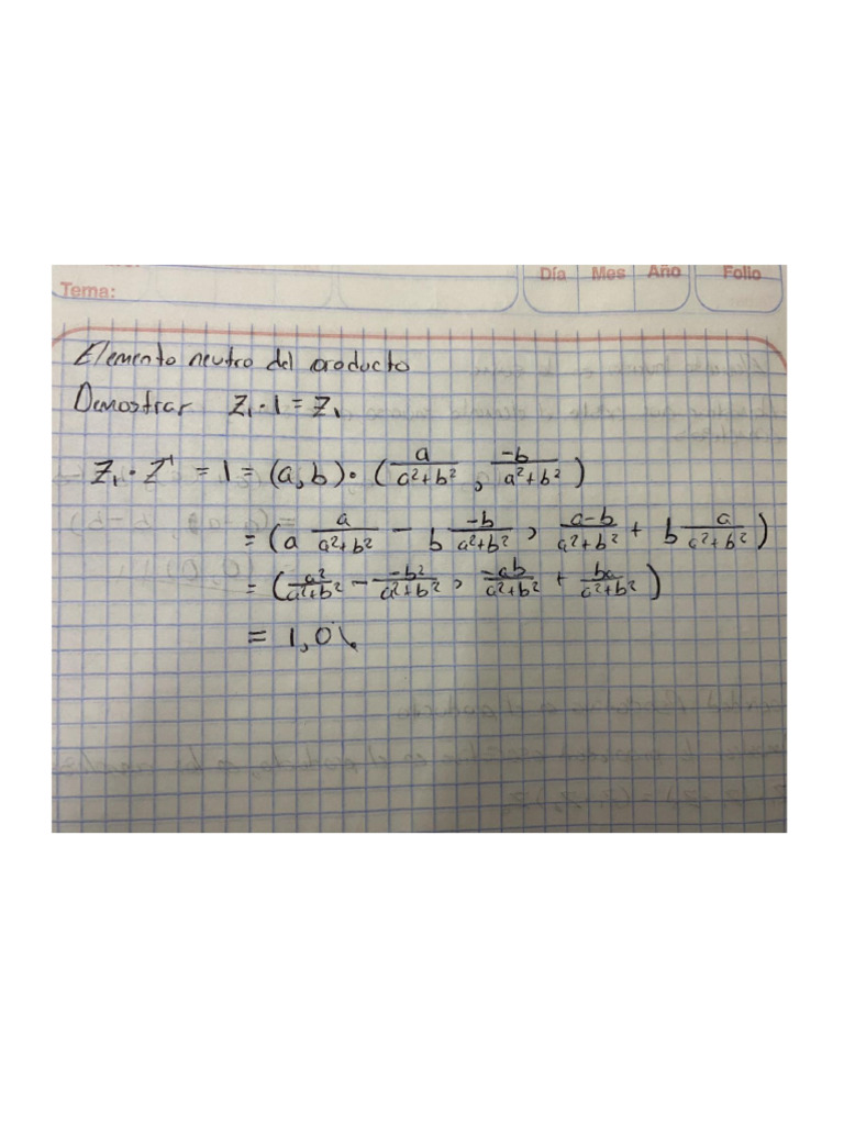 Elemento Neutro Del Producto | PDF
