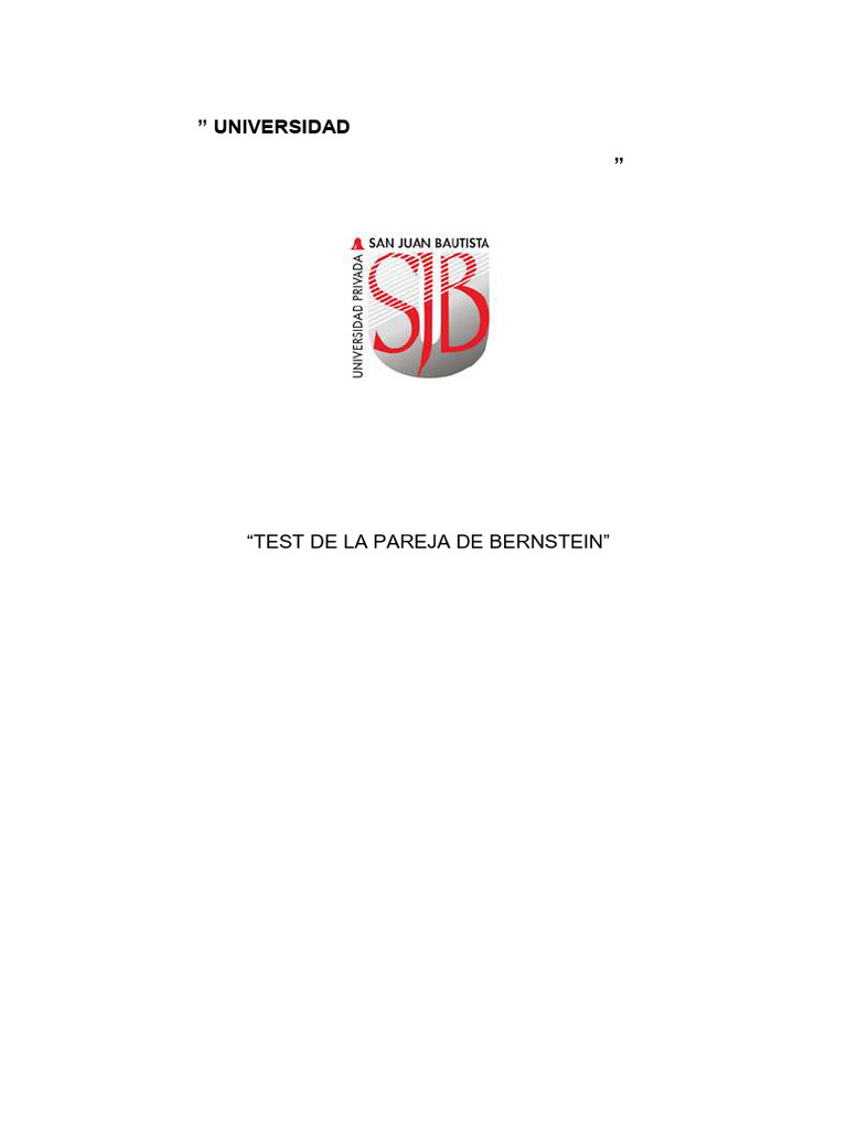 Evaluación del Test Bernstein en Psicología | PDF | Agresión | Sicología