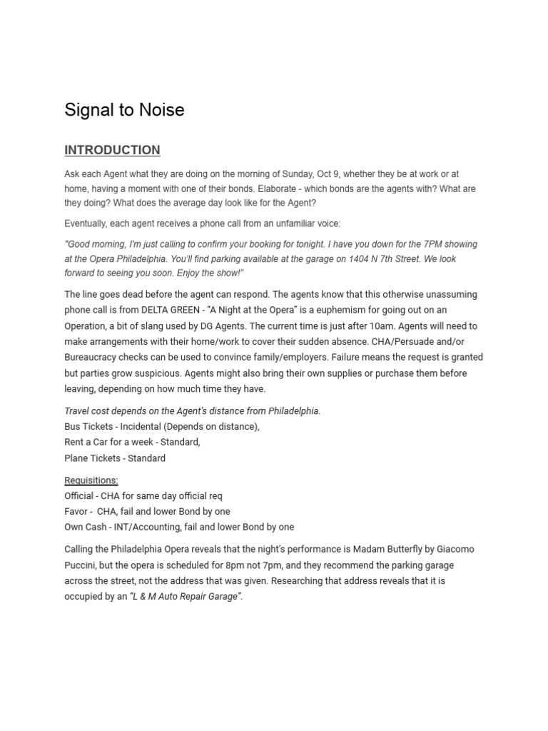 Signal To Noise Notes | PDF | Garage (Residential) | Magnetic Resonance ...