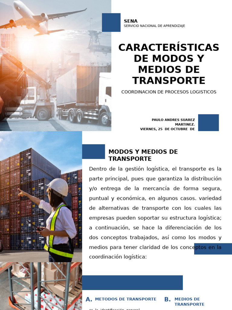 Modos y Medios de Transporte (1) | PDF | Transporte | Logística