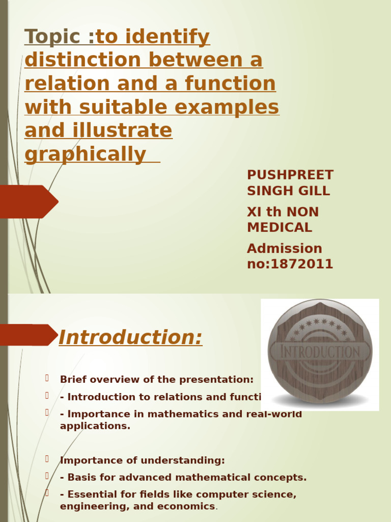 Relations and Functions Presentation (4) | PDF | Function (Mathematics) | Set (Mathematics)