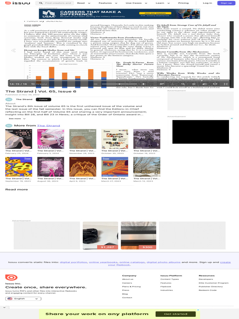 The Strand Vol. 65, Issue 6 by The Strand - Issuu | PDF | Mass Media ...