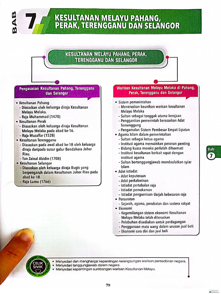 Ejiah Sejarah Tingkatan 2 Bab7 | PDF