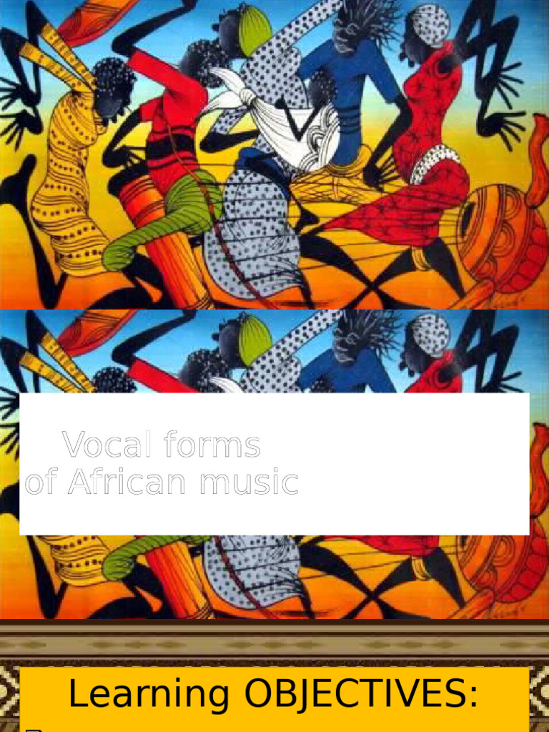 2nd Topic Pt. 1 Vocal Forms of African Music | PDF | Blues | Singing