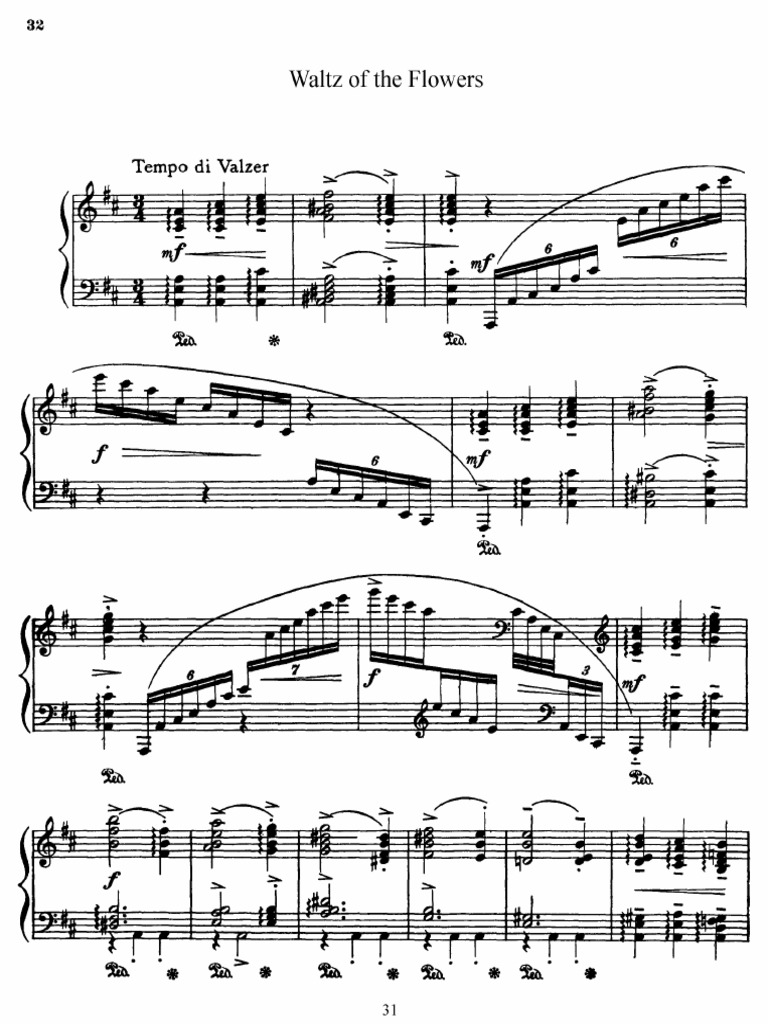 Tchaikovsky - Waltz of the Flowers | PDF
