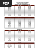 2024-2025 Bell Schedule | PDF