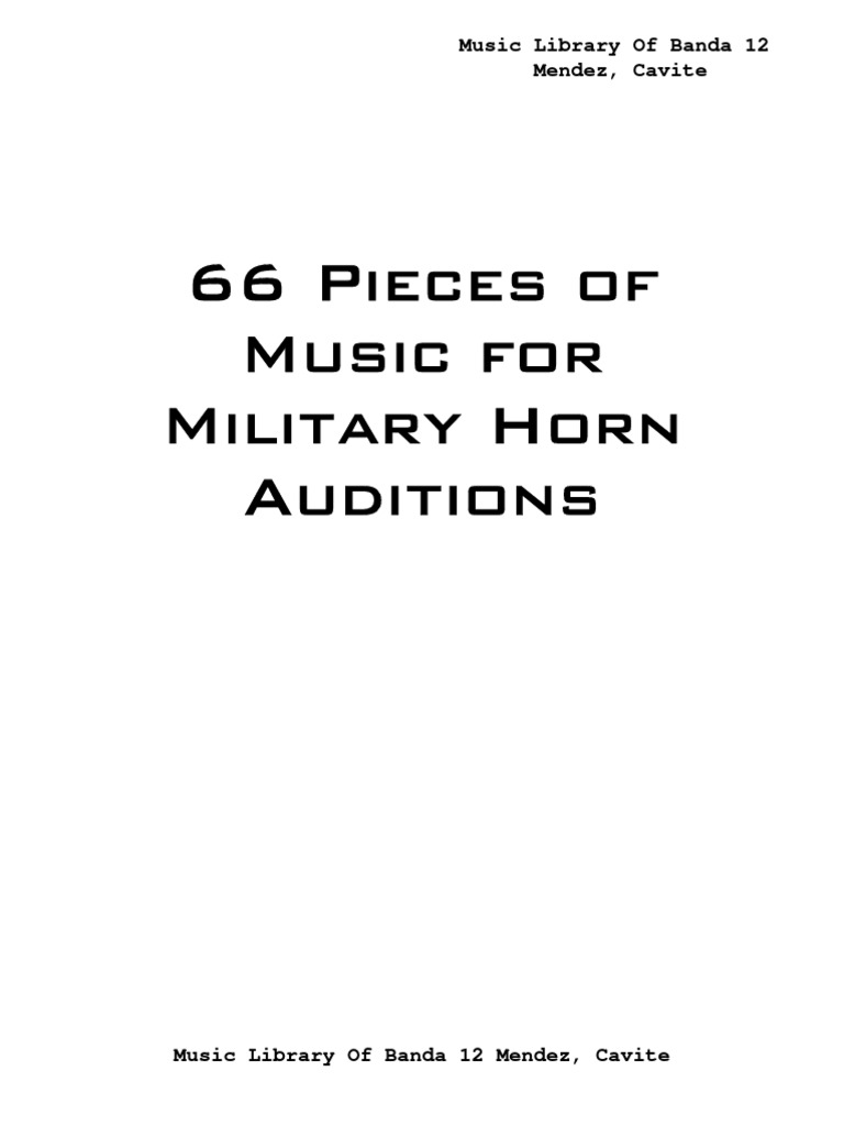 Horn Solo Collection | PDF