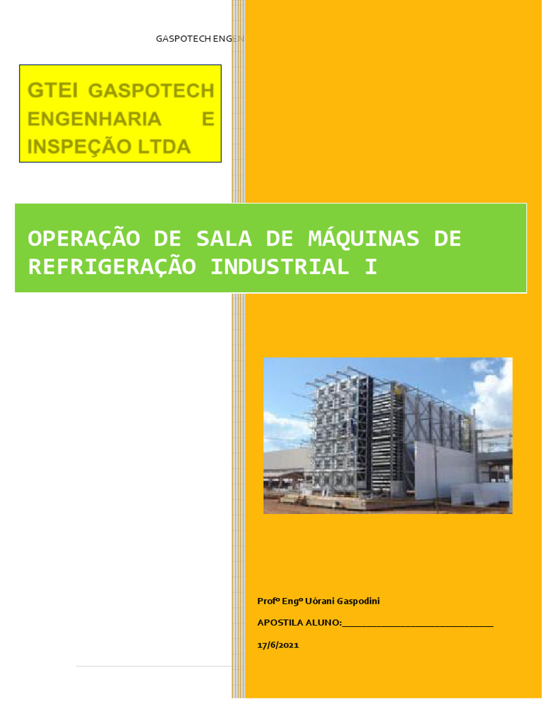 Apostila ALUNO Refrigeração Industrial_18_06_21_rev5_Menor | PDF ...