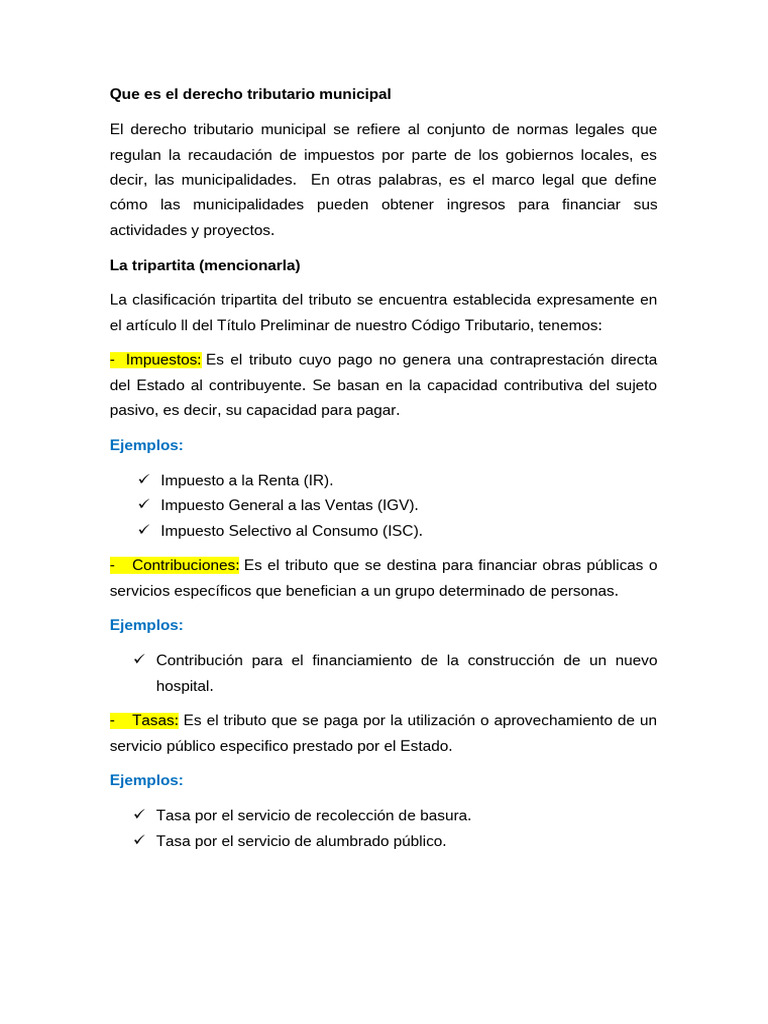 Tribu | PDF | Impuestos