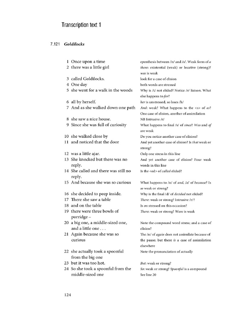 Goldilocks | PDF