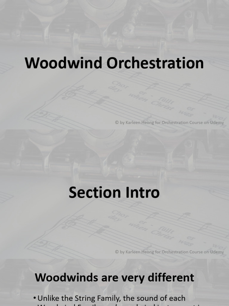 Section+4+Slides | PDF | Woodwind Instruments | Aerophones