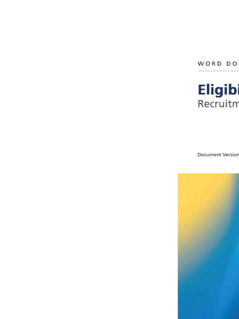 Eligibility Criteria - Technical - Engineering Batch 2025 | PDF ...