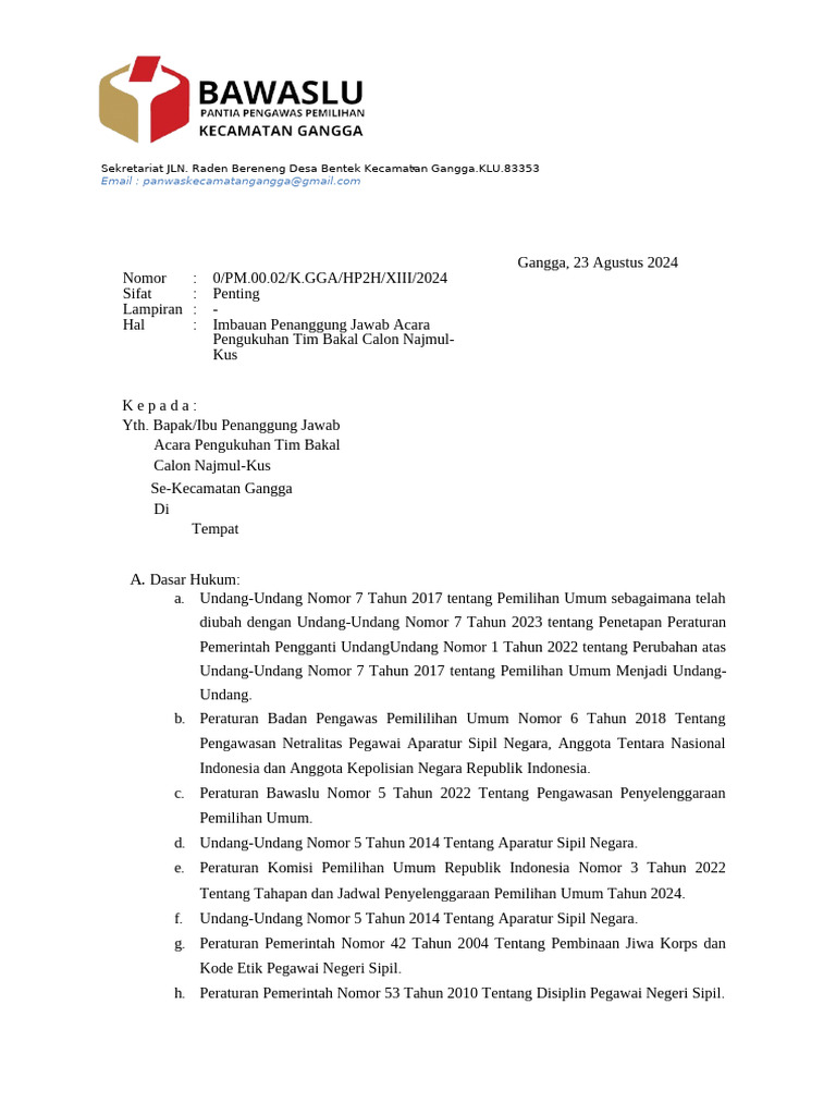 Surat Imbauan ASN | PDF