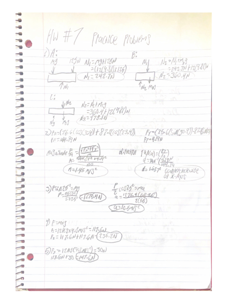 Hw7 Practice Problems | PDF
