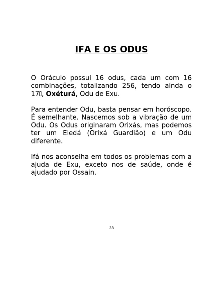 Lendas - Odu | PDF | Santeria | Religião étnica