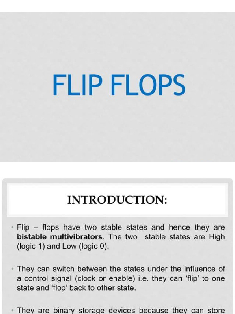 Flip Flops | PDF