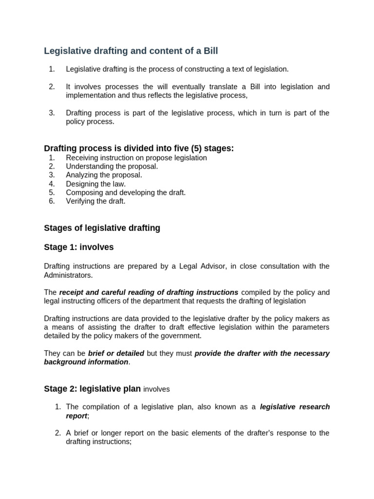 3. DRAFTING LEGISLATION | PDF | Repeal | Act Of Parliament
