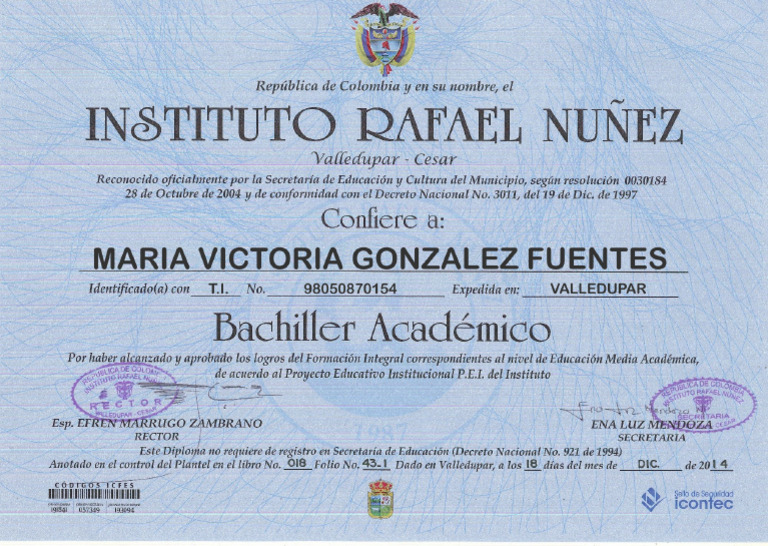 Rafael Nuñez Maria Victoria | PDF