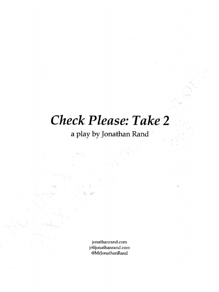 Check Please 1 | PDF