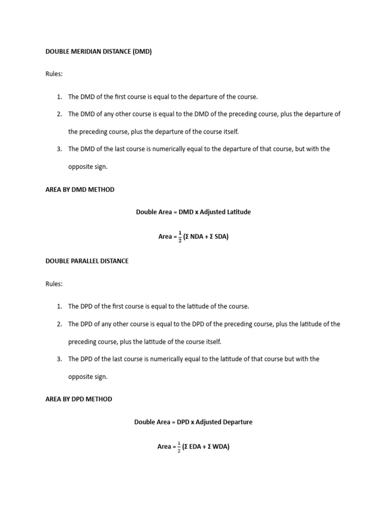 Area Computation by DMD and DPD Method 1-1 | PDF | Elementary Geometry ...