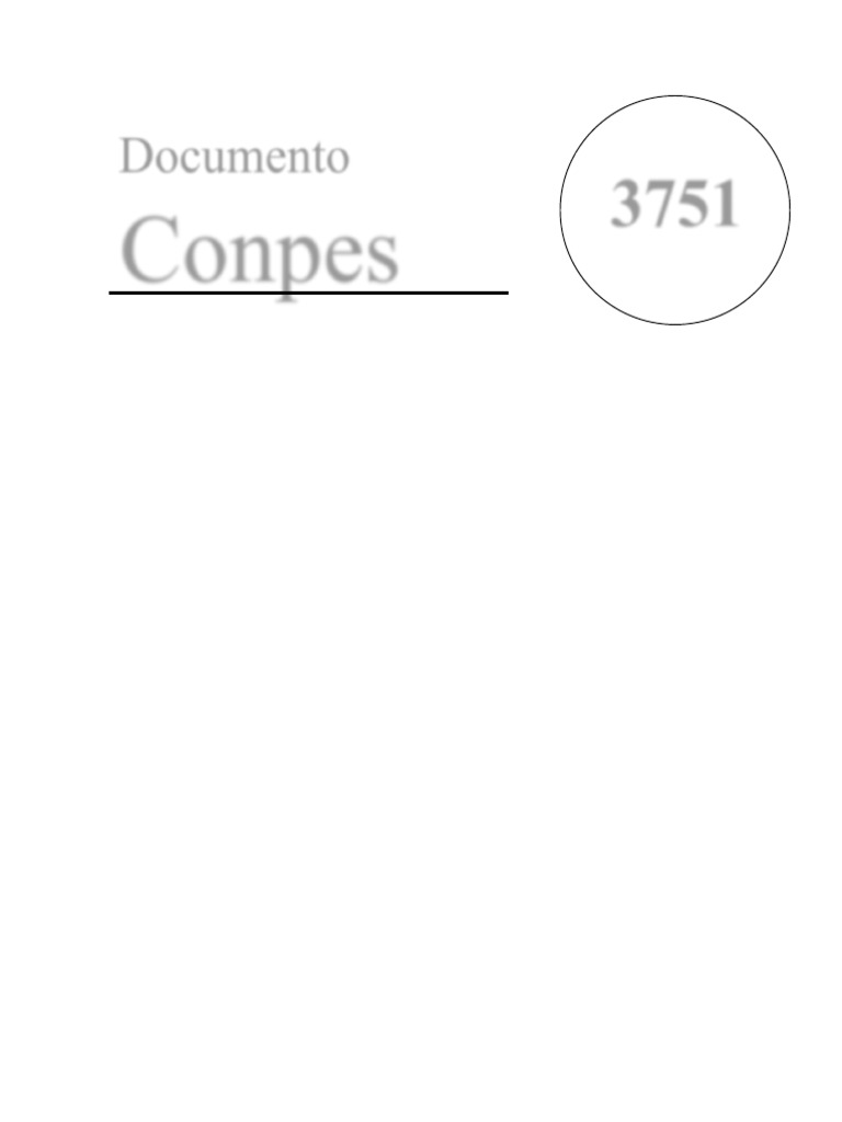 Conpes 3751 | PDF | Presupuesto | Economias