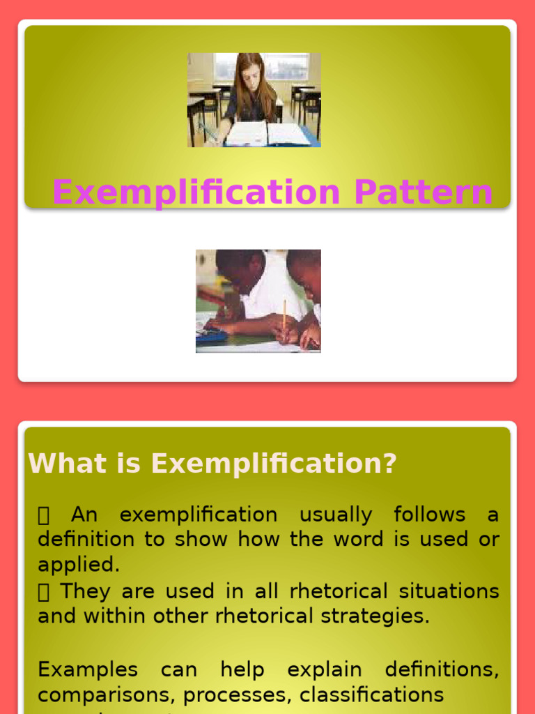 Exemplificationpattern 100128144907 Phpapp02 | PDF