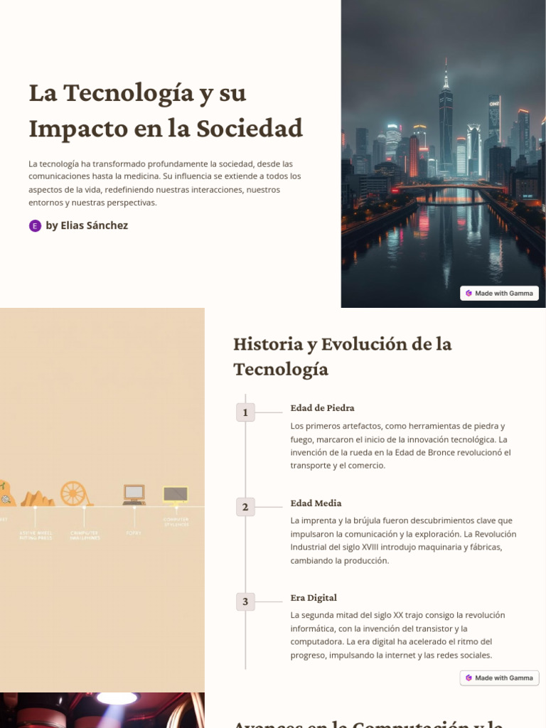 Impacto de la Tecnología en la Sociedad | PDF | Inteligencia artificial ...
