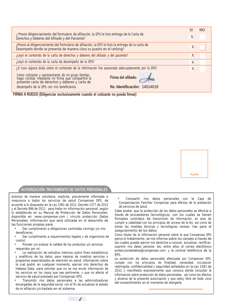 FORMATO AFILIACION EPS Trabajadores | PDF | Documento de identidad | Gobierno y personalidad