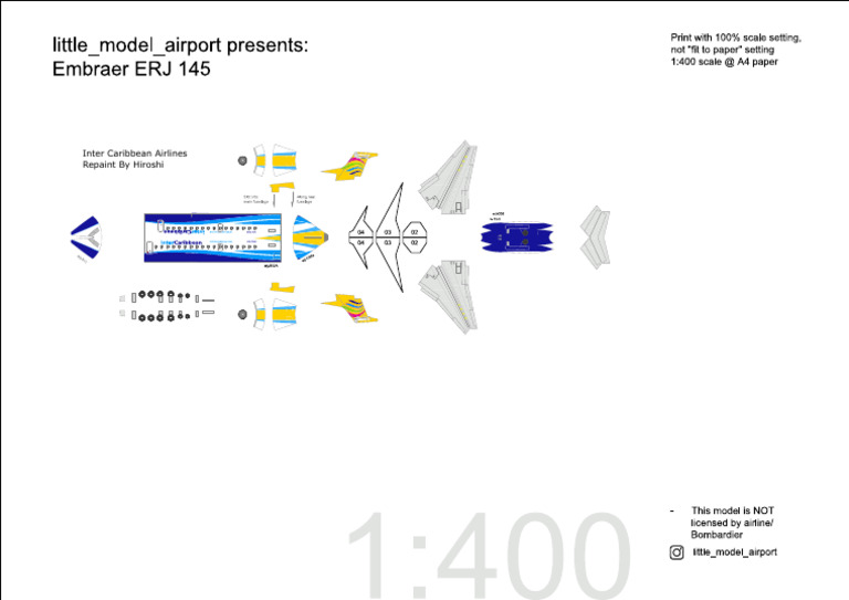 400scale ERJ145 Inter-Carribean | PDF
