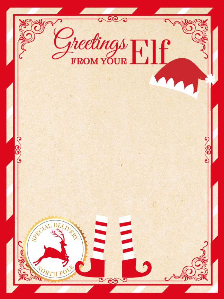 Blank - Letter-From-Elf - Mrs - Merry | PDF