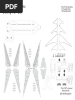 Lufthansa B747-400 D-ABVM Papercraft Template | PDF
