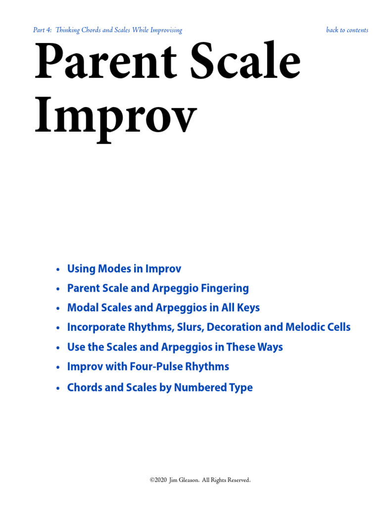 06-Parent Scale Improv | PDF | Mode (Music) | Scale (Music)