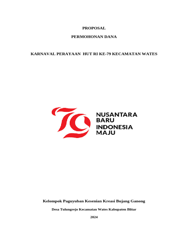 PROPOSAL Karnaval | PDF