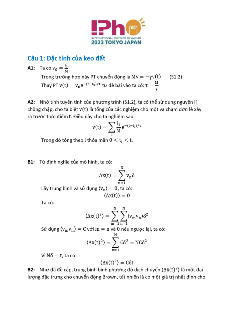 IPhO 2023 Dap An | PDF