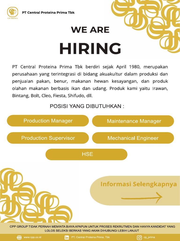 Job Vacancy CPP Kendal | PDF