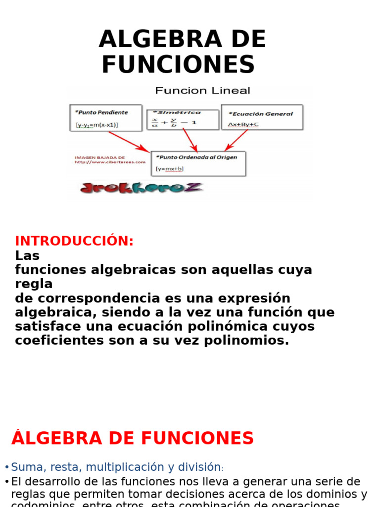 Algebra de Funciones | PDF