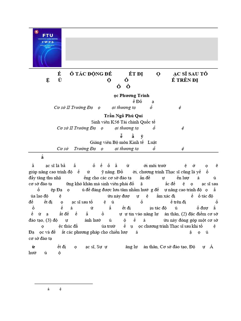 FWPS Vol 1 No 1 Paper 13 | PDF