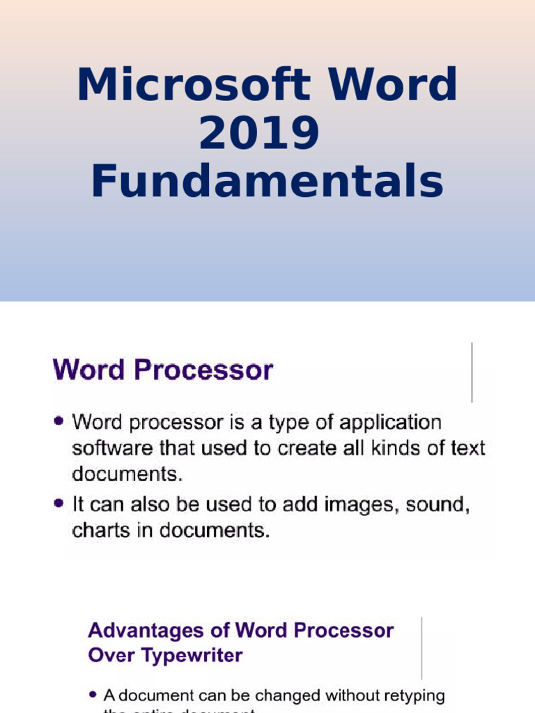 Microsoft Word 2019 | PDF