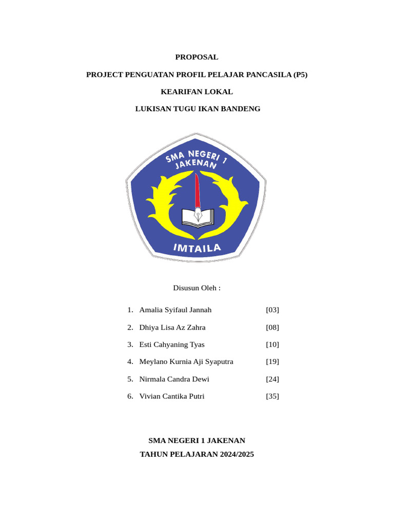 Draf Proposal P5 2024 | PDF | Perjalanan