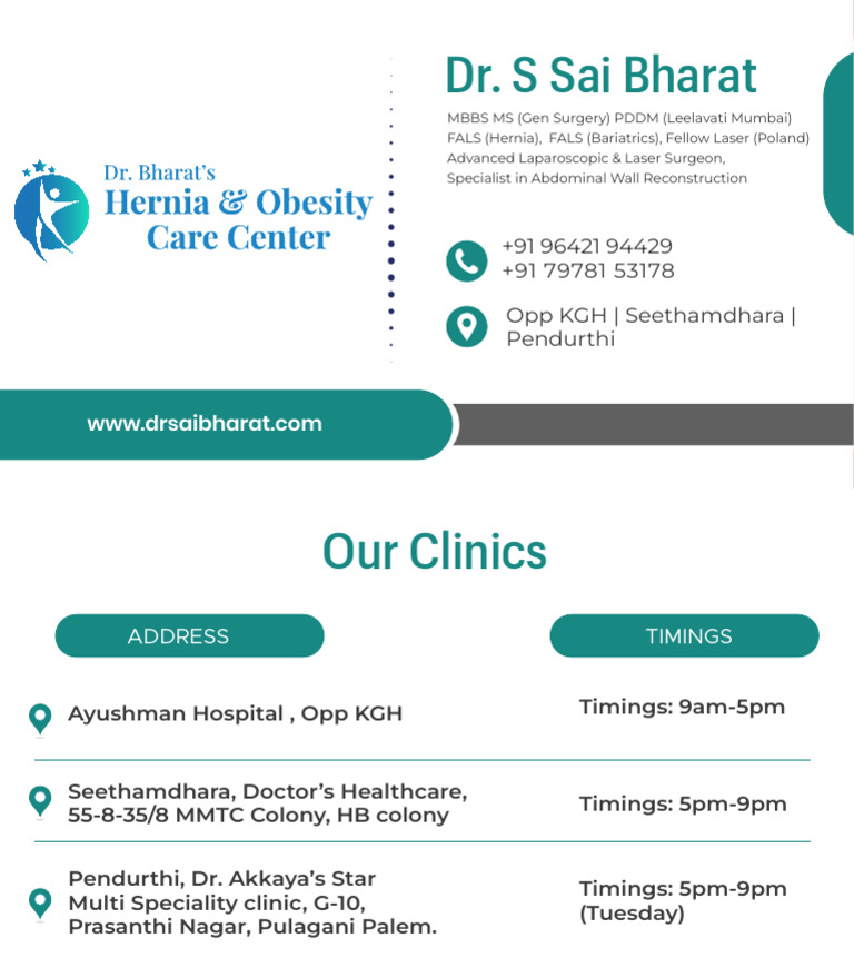 Dr. Bharat Visiting Card English | PDF | Science & Mathematics | Lifestyle
