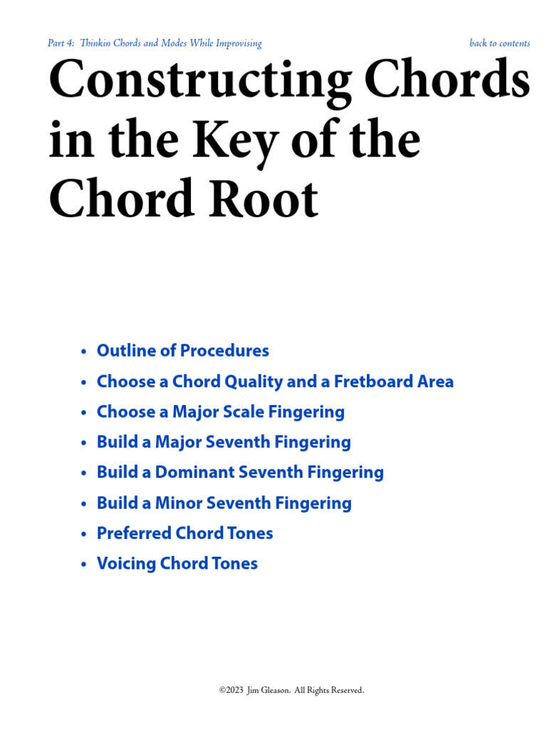 08-Constructing Chords in The Key of The Chord Root | PDF | Chord ...