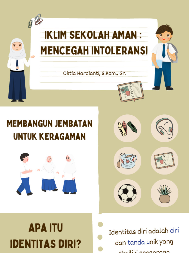 Iklim Sekolah Aman Mencegah Intoleran | PDF | Pengembangan Diri