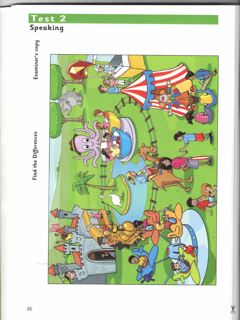 Flyers Authentic 1 Test 2 - Find The Difference | PDF