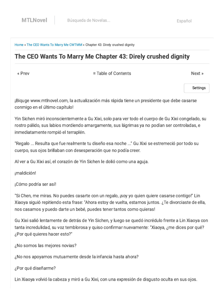 The Ceo Wants To Merry Me Cap 43 | PDF
