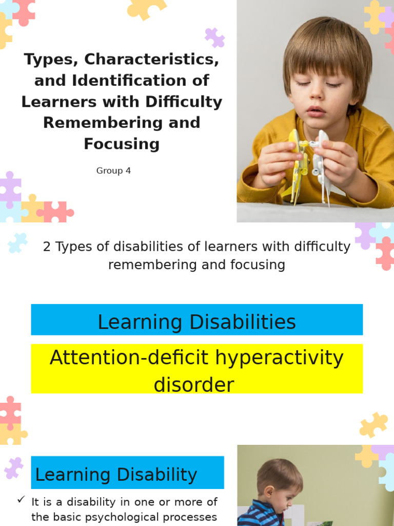Special Education Group4 1 | PDF | Learning Disability | Attention ...