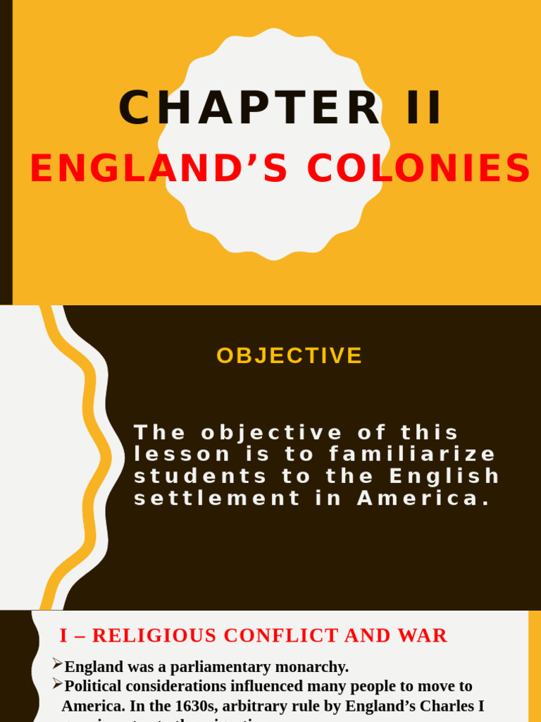 Chapter 2 England’s Colonies | PDF | Thirteen Colonies | Plymouth Colony