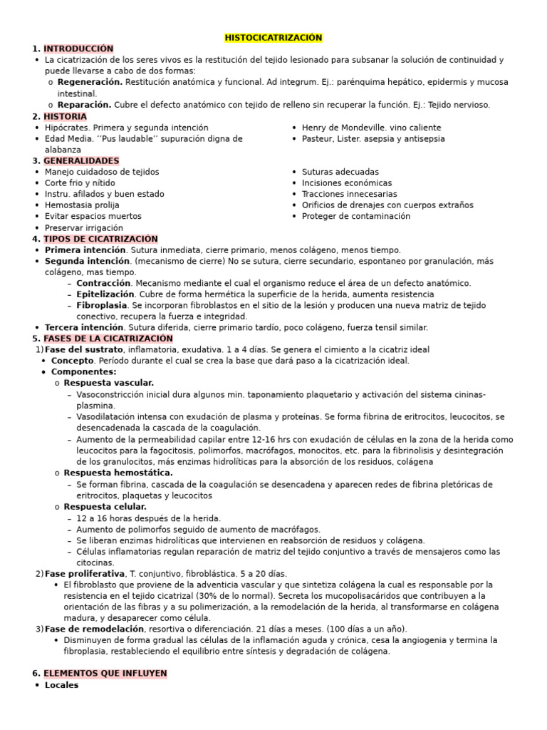 Bloque VI - Cirugía | PDF | Septicemia | Cicatrización de la herida