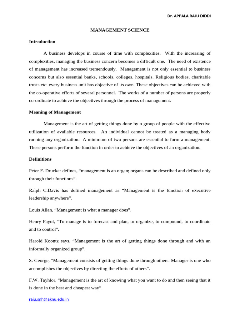 MS unit 1 material | PDF | Cost Of Living | Self Actualization